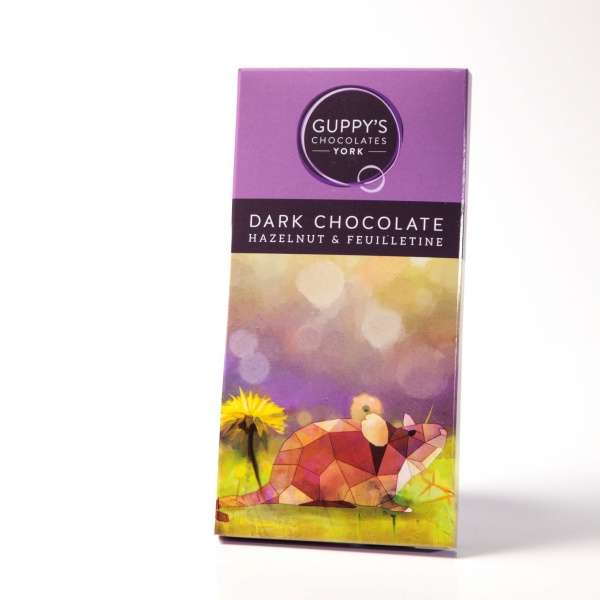 Dark Chocolate Bar With Hazelnut & Feuilletine • Where Bluebirds Fly ...