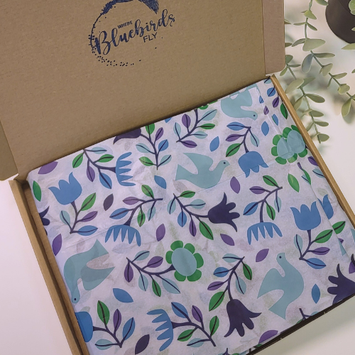 Tissue: Bluebirds • Where Bluebirds Fly | Build A Gift Box