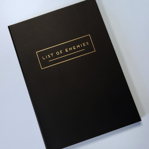 'List Of Enemies' A6 Notebook • Where Bluebirds Fly | Build A Gift Box