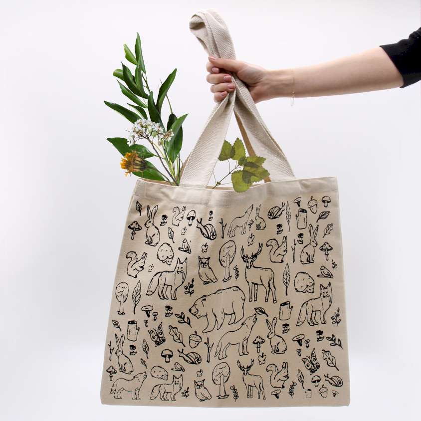 Woodland Tote Bag • Where Bluebirds Fly | Build A Gift Box