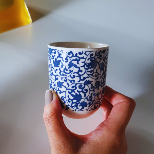 Small Ceramic Herbal Tea Cup • Where Bluebirds Fly | Build A Gift Box