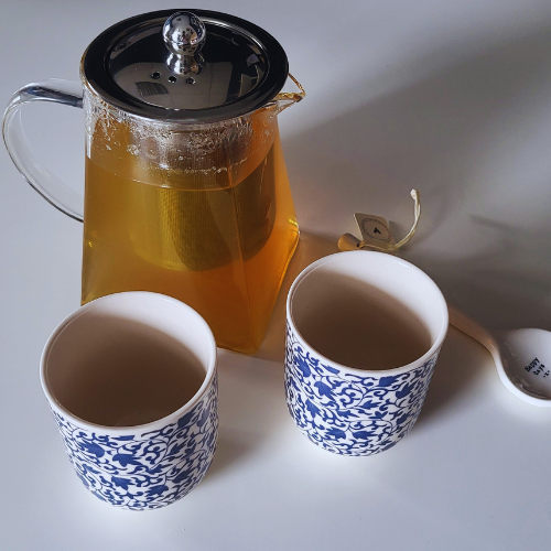 Small Ceramic Herbal Tea Cup • Where Bluebirds Fly | Build A Gift Box