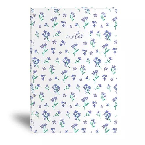 Blue Floral 'Notes' Notebook • Where Bluebirds Fly | Build A Gift Box