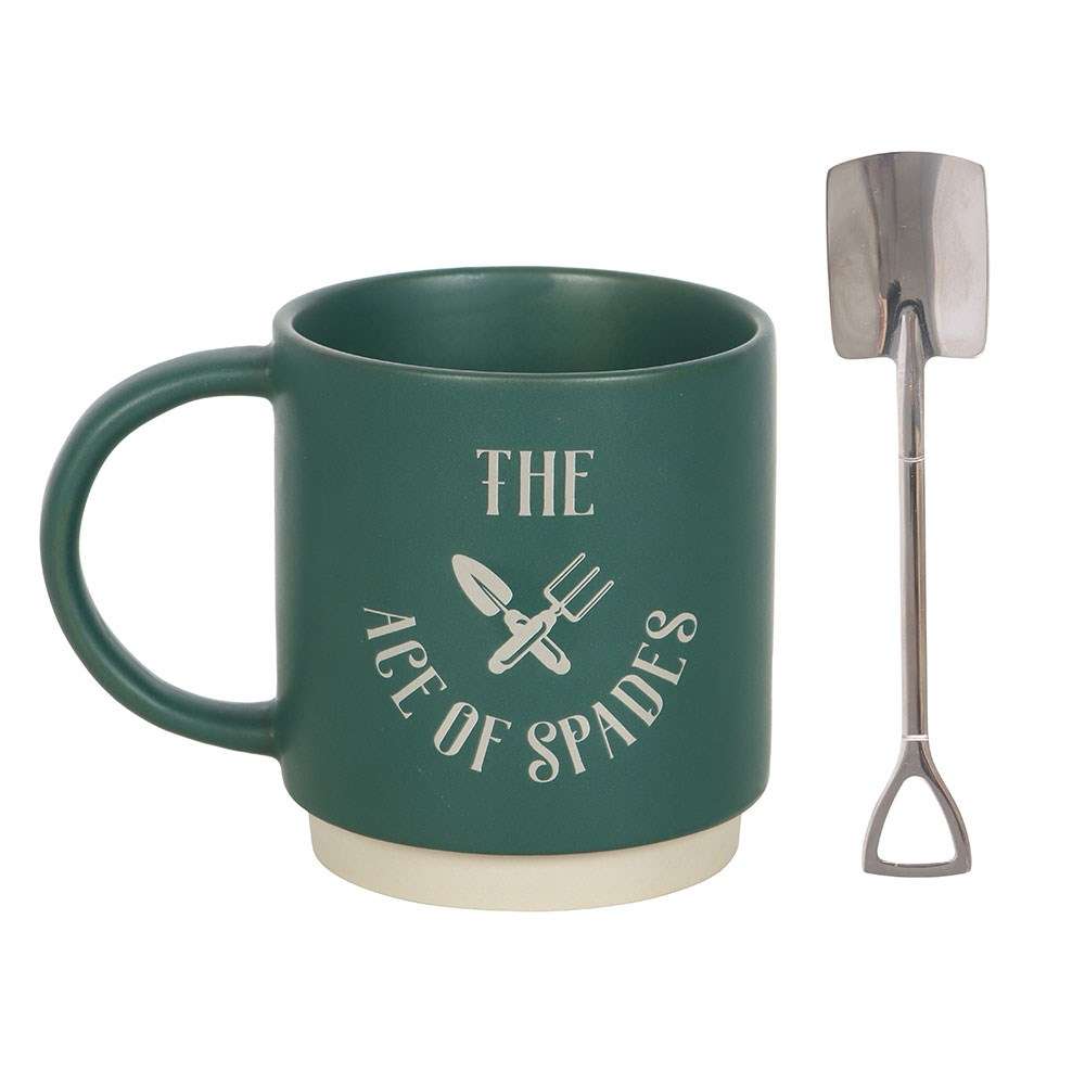 Ace Of Spades Mug & Spoon • Where Bluebirds Fly | Build A Gift Box