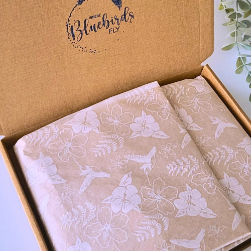 Tissue: Hummingbirds • Where Bluebirds Fly | Build A Gift Box